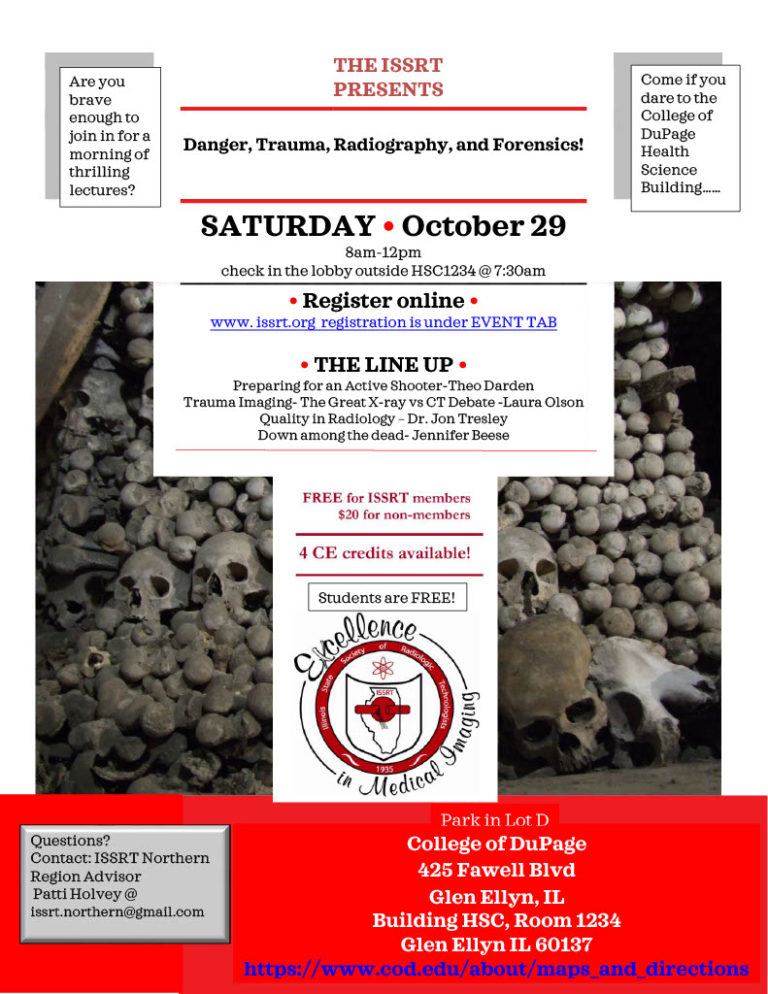 The ISSRT Presents – Danger, Trauma, Radiography, and Forensics ...